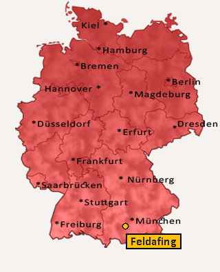 Entfernung Feldafing