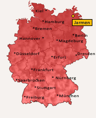 Entfernung Jarmen