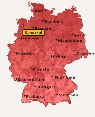 Entfernung Scharrel (Detern Scharrel)