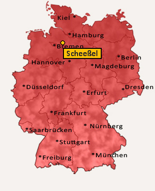 Entfernung Scheeßel